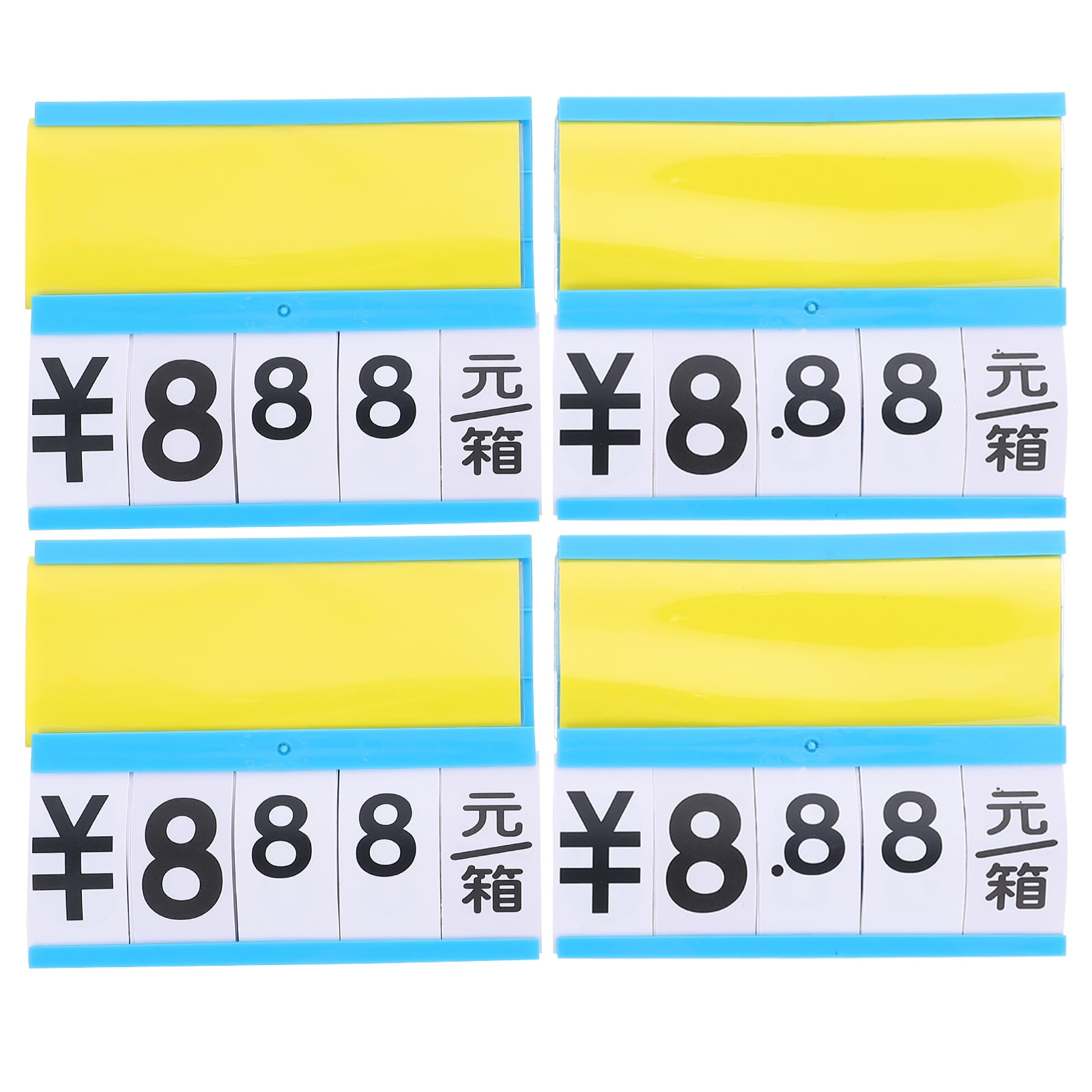 MLINS 4 Pcs Supermarket Erasable Price Tags Useful Hanging Signs Store ...