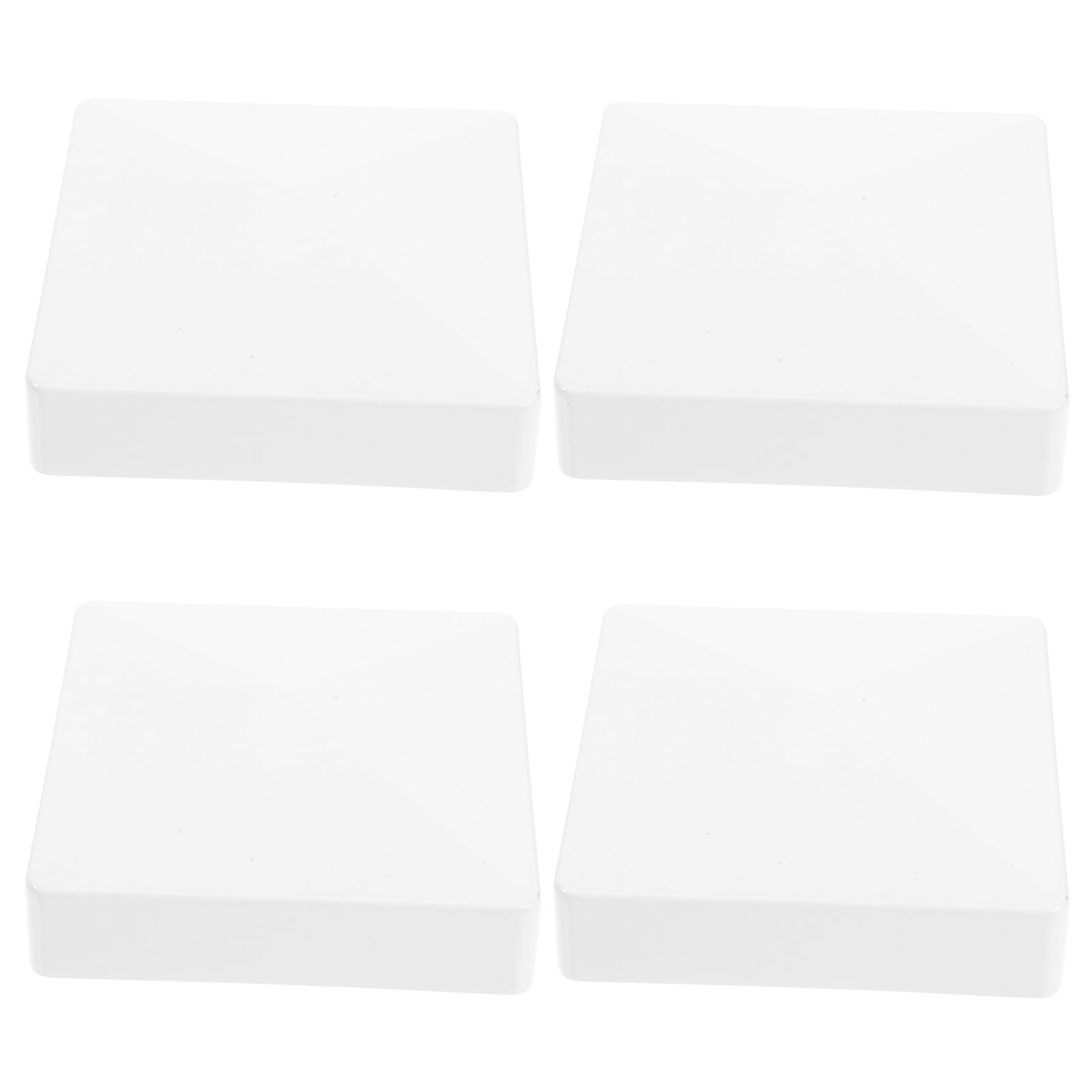 MLINS 4 Pcs Upright Flat Cap Outdoor Fence Post Caps Toppers Capping ...