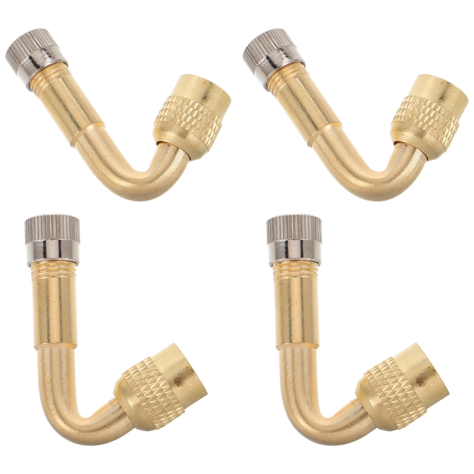 MLINS Copper Tire Valve Extender with Connector for Car Use Golden ...