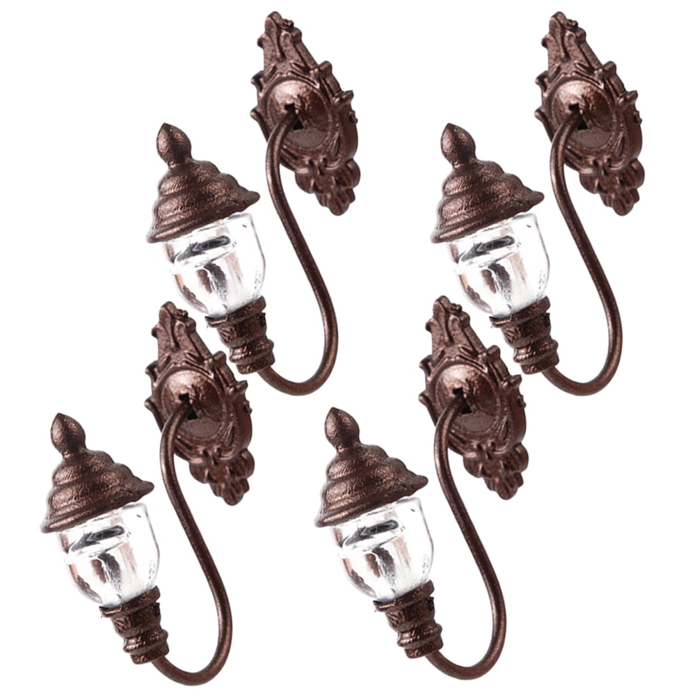 MLINS 4 Pcs Wall Light Model Miniature Furniture Lanterns Table Lamp ...