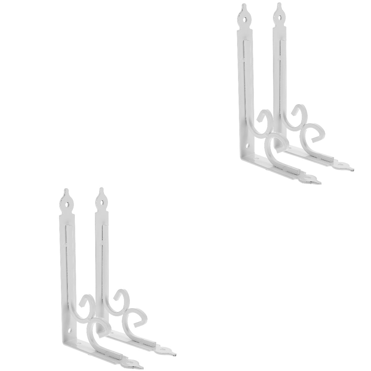 MLINS 4 Pcs Wall Shelf Fixed Brackets Heavy Duty Shelf Brackets Multi ...