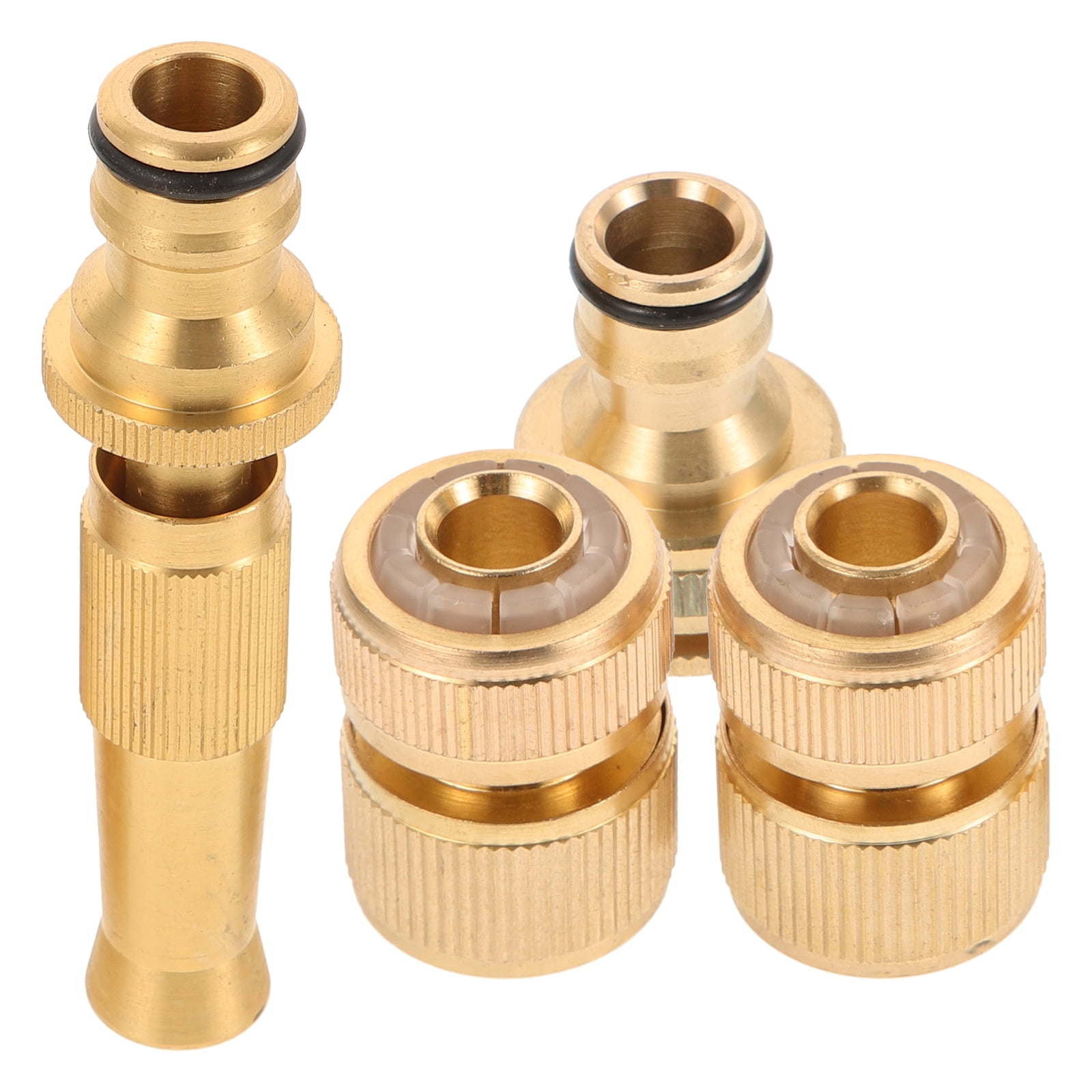 MLINS 4 Pcs Water Sprayer Adapter for Garden Hose Plug Fuse Golden ...