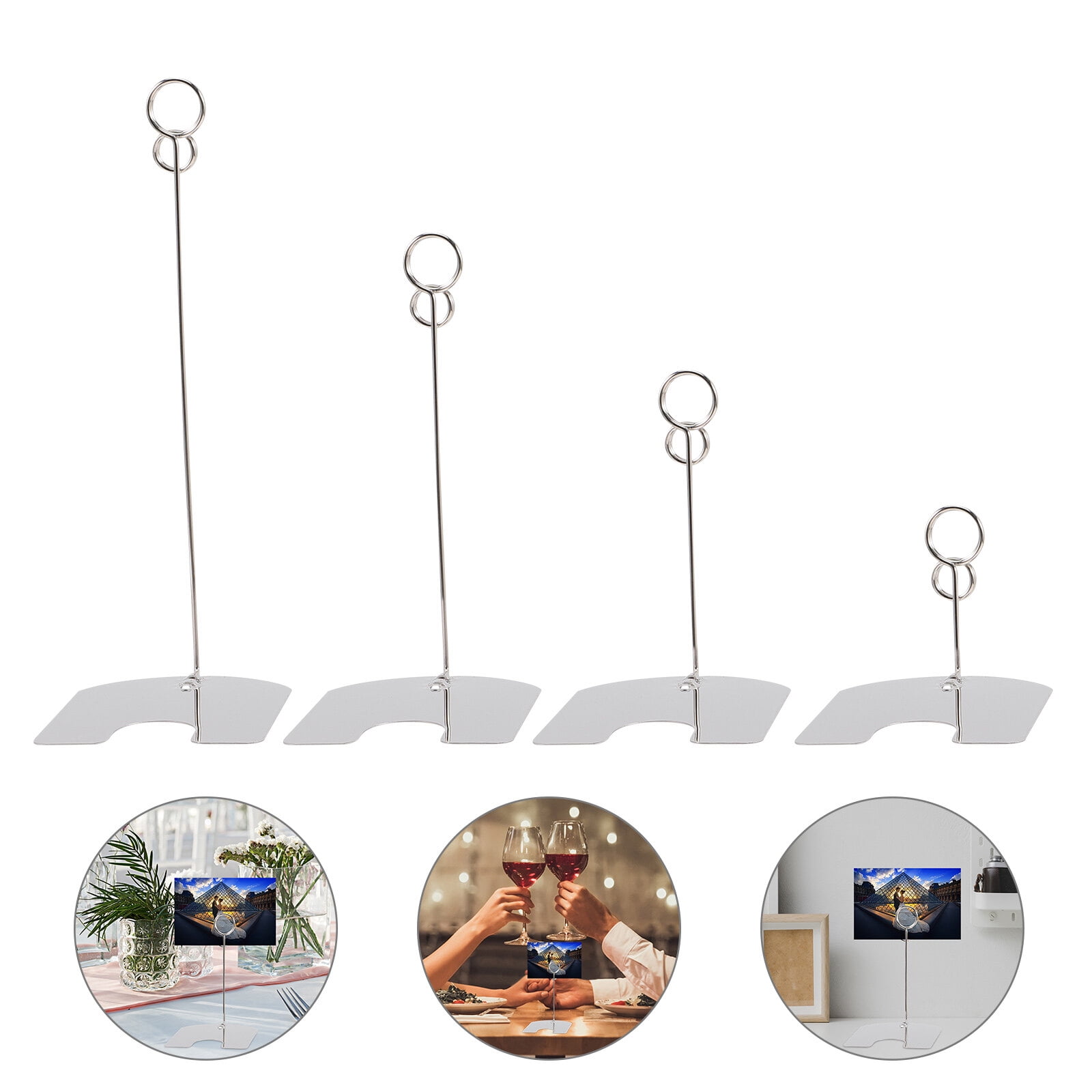 MLINS 4 Pcs Wedding Sign Note Folder Wide Base Place Card Holders ...