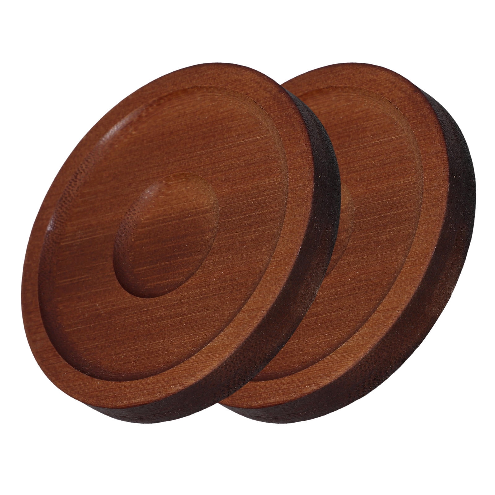 MLINS 4 Pcs Whiskey Glasses Rotary Pad Wood Coaster for Whisky Glass ...