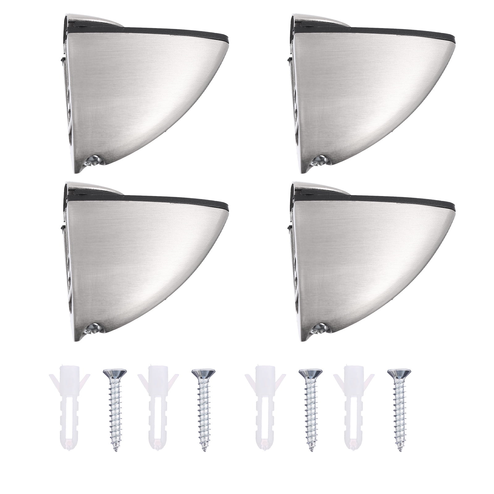 MLINS 4 Pcs Wire Clamp Shelf Tray Brackets for Shelves Wall Hand Injury ...