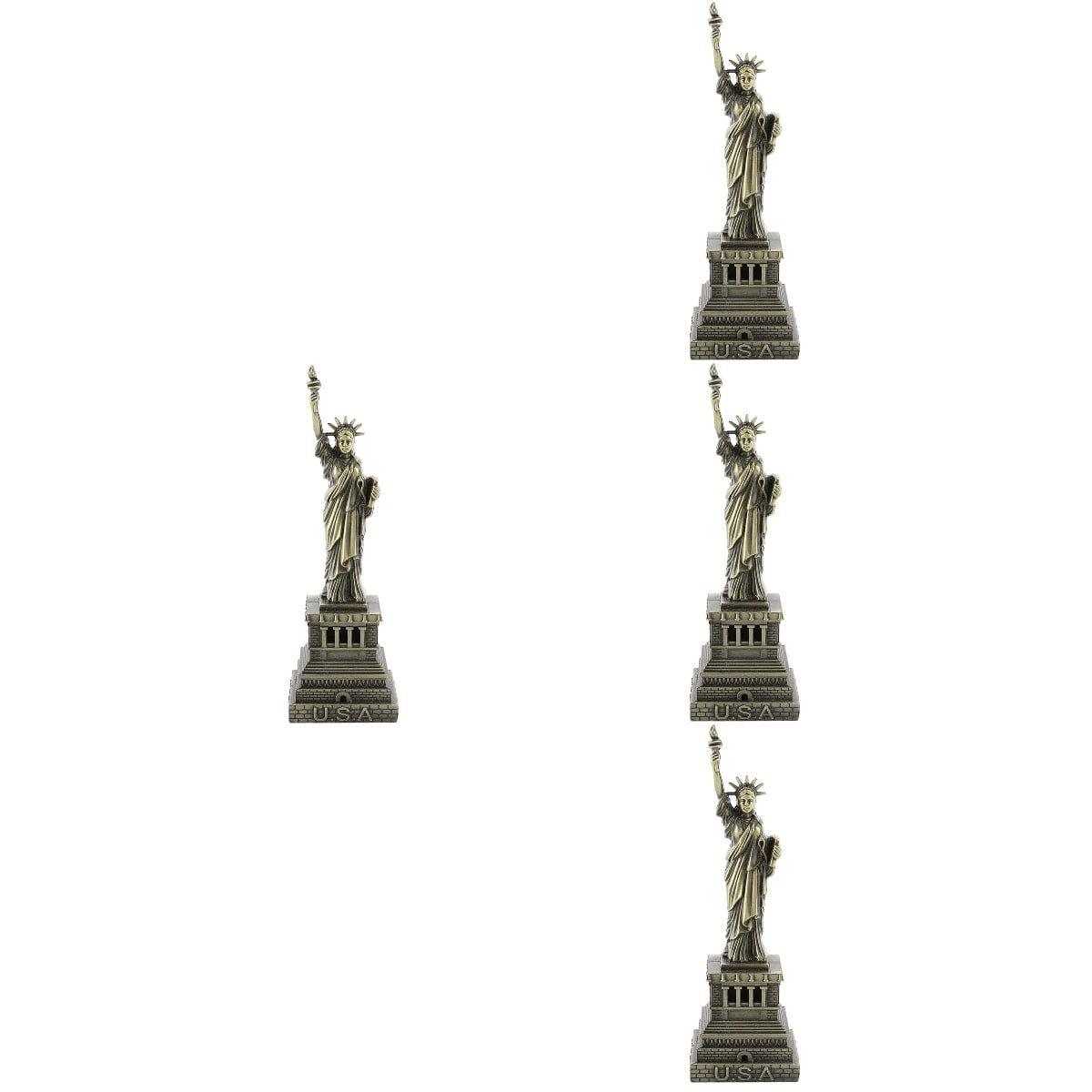 MLINS 4 Pieces Statue of Liberty for Home Decorations Large Figurine ...
