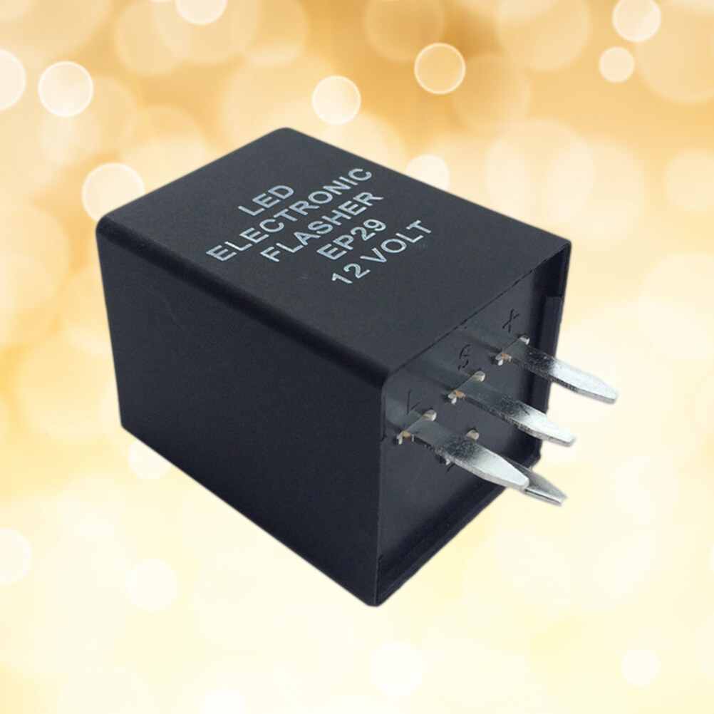 MLINS 4 Pin LED Flasher Relay for Car Use Black Plastic Easy Plug and ...