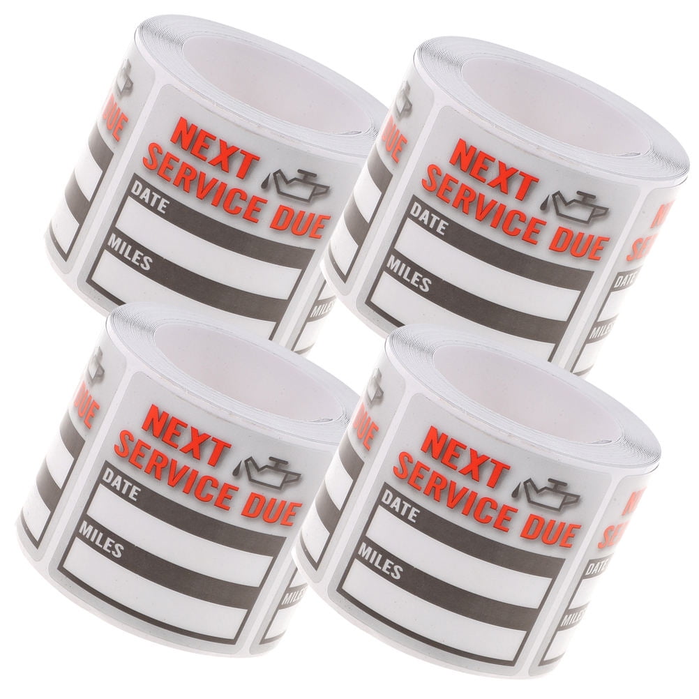 MLINS 4 Rolls Removable Freezer Labels Oil Change Reminder Sticker ...