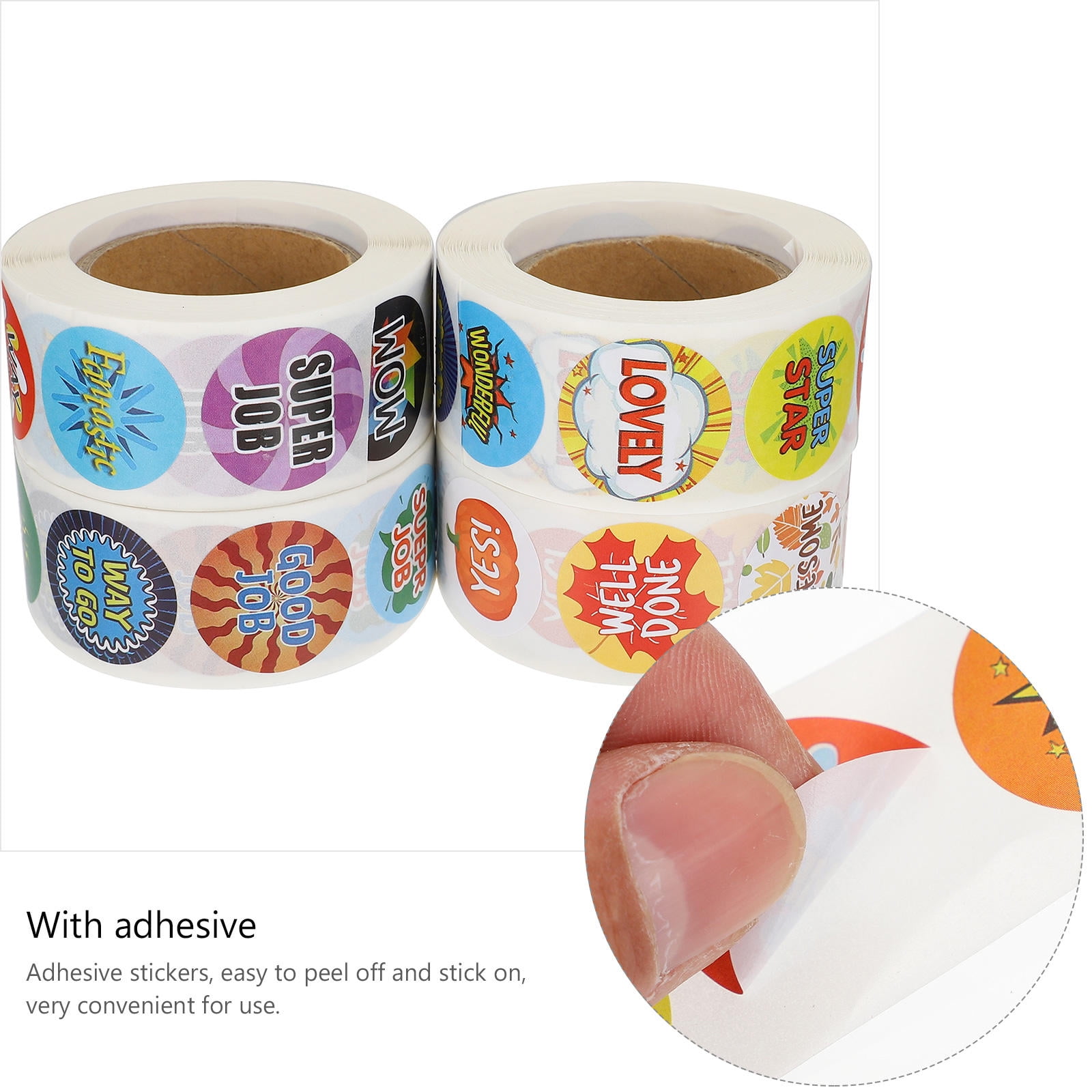 MLINS 4 Rolls Reward Stickers Classroom Kid Cartoon for Kids Child ...