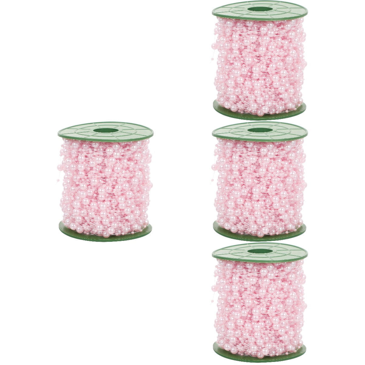 MLINS 4 Rolls of Artificial Pearl String Bridal Bouquet DIY Material ...