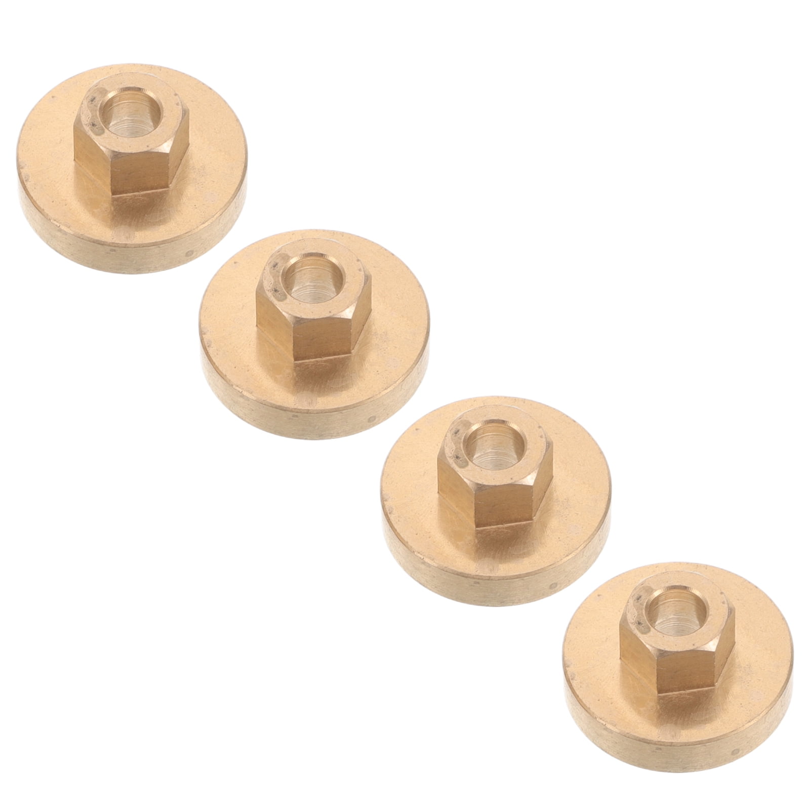MLINS 4 Set Toy Car Wheels Brass Wheel Weight Hex Hub Adapters for RC ...