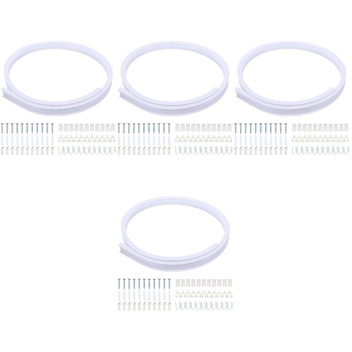 MLINS 4 Sets Bendable Ceiling Curtain Track Curtain Rail Ceiling Track ...