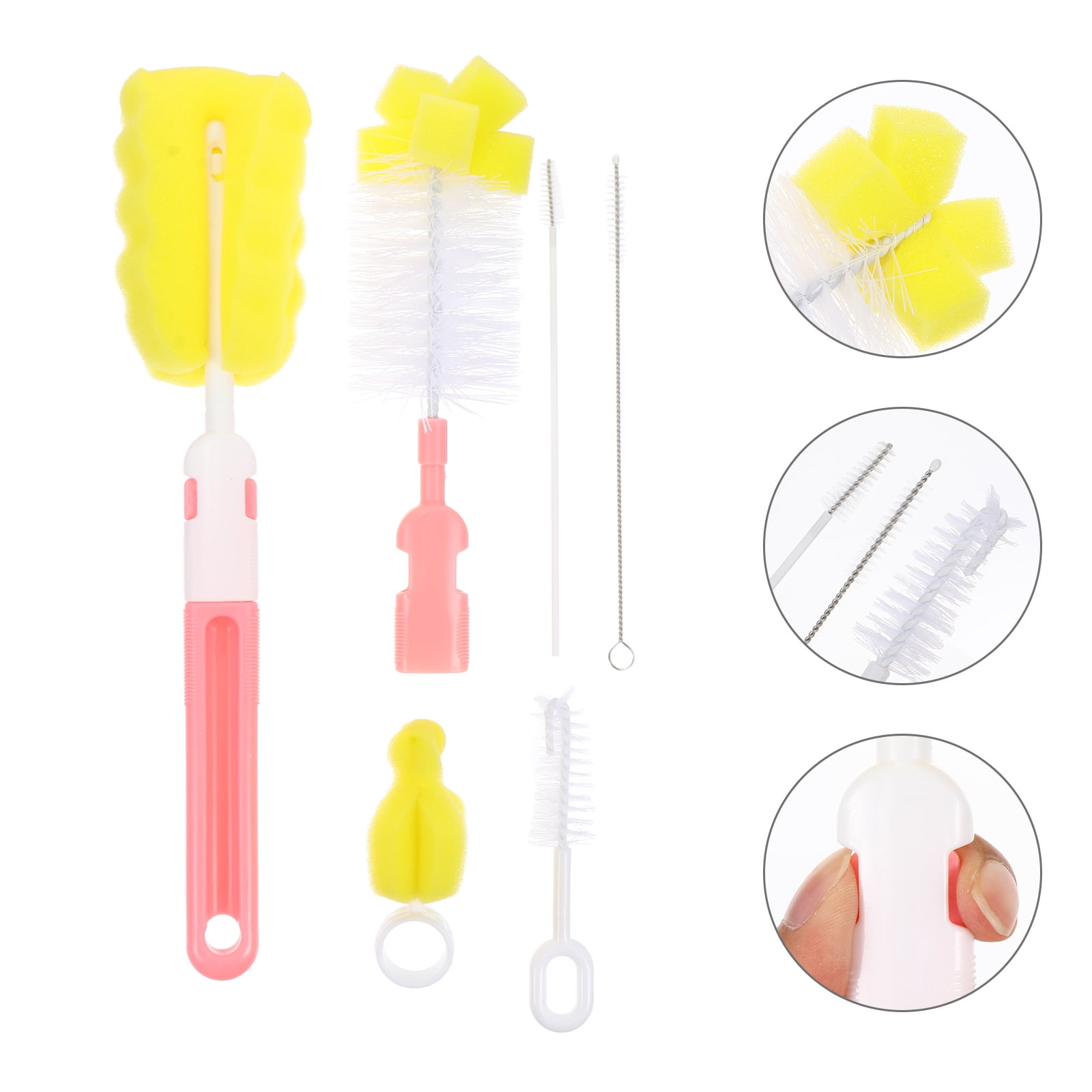 MLINS 4 Sets Feeder Cleaning Bottle Cleaning Brush Scrubber Washing ...