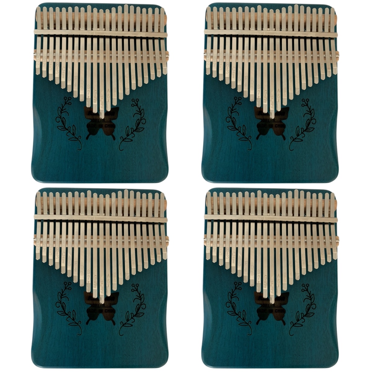 MLINS 4 Sets Finger Organ Delicate Carving Pattern Kalimba Gift for ...