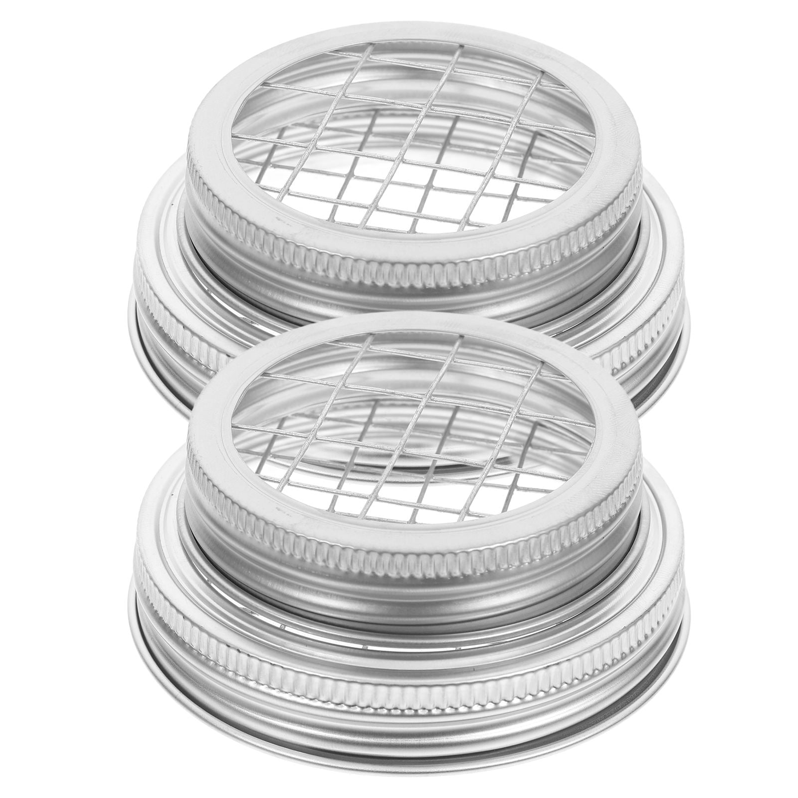 4 Sets Floral Grid for Vase Reusable Metal Flower Grid Mason Jar Lid ...