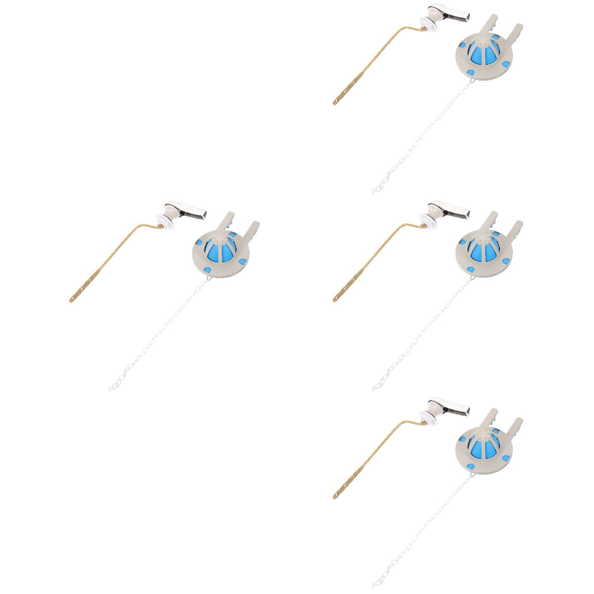 MLINS 4 Sets Flush Stopper Toilet Flapper and Handle Replacement Kit ...