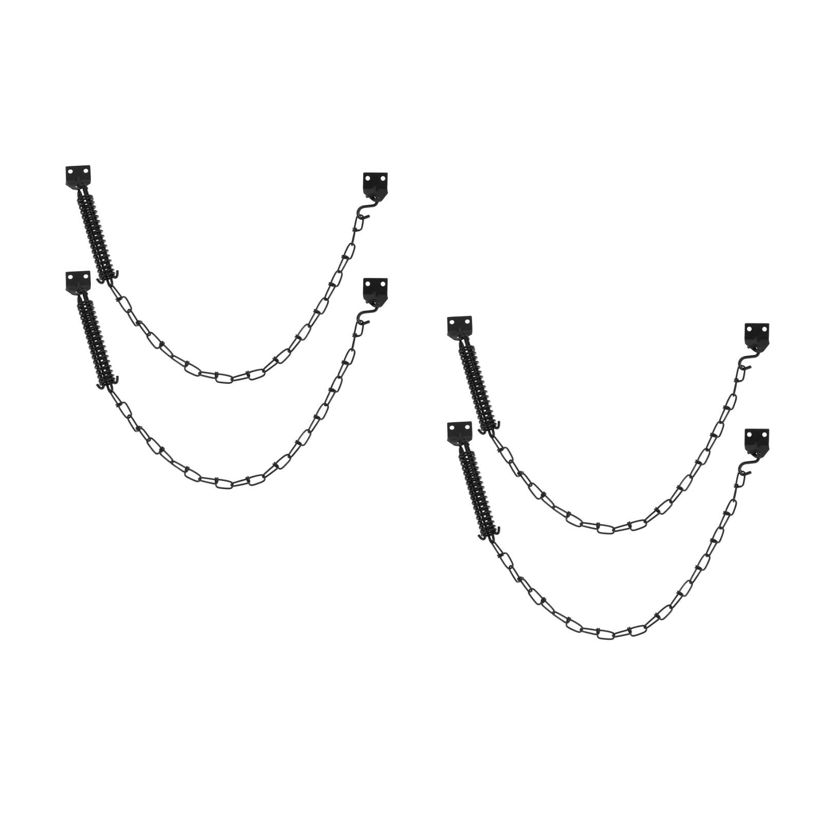 MLINS 4 Sets Heavy Duty Storm Door Chain Lock With Safety Spring Screen ...