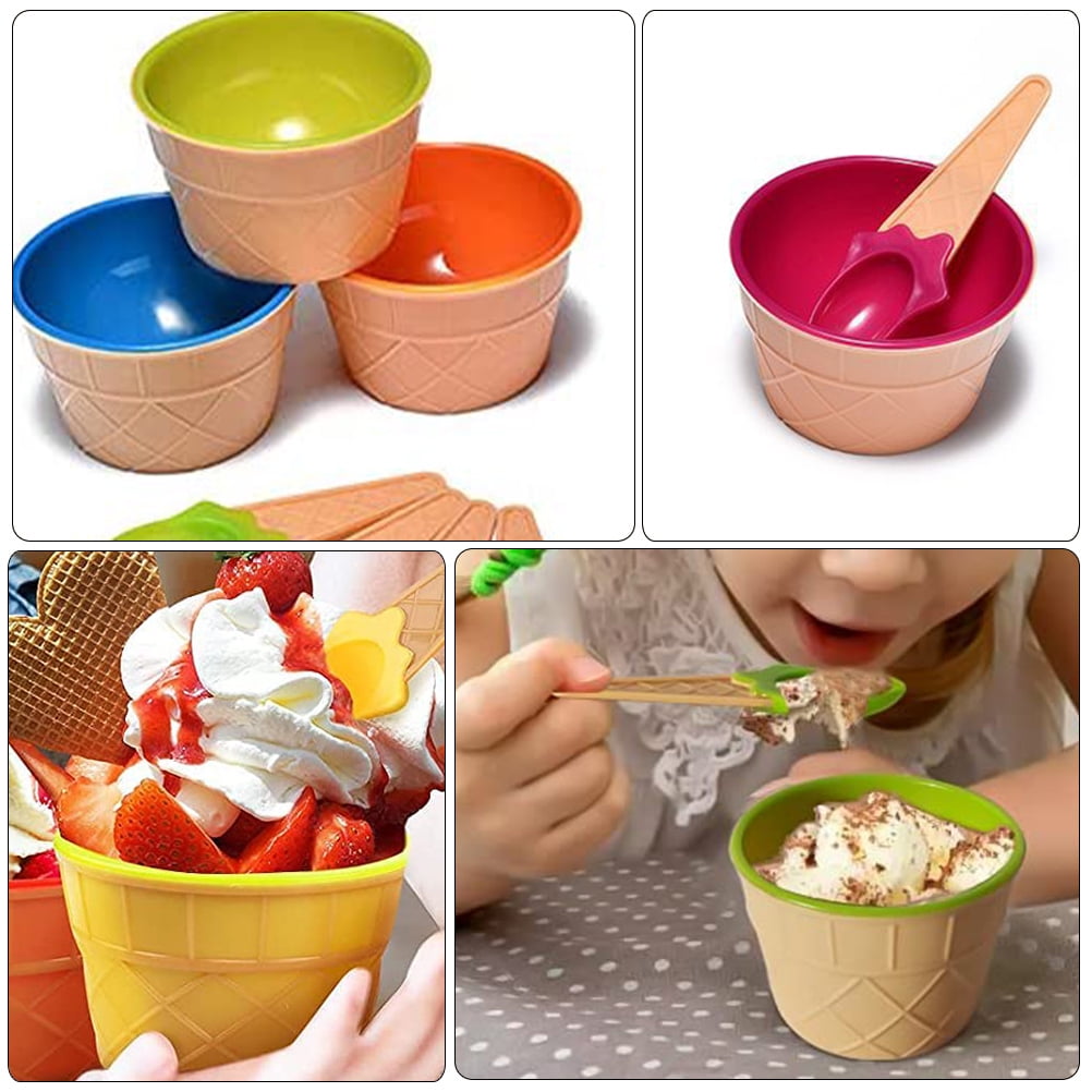MLINS 4 Sets Ice Cream Toppings Container Bowl Dessert Child - Walmart.com
