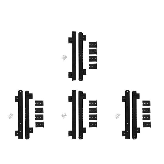 Mlins 4 Sets Keyboard Slide Keyboard Replacement Guide Rail Computer Table Drawer Slide Keyboard