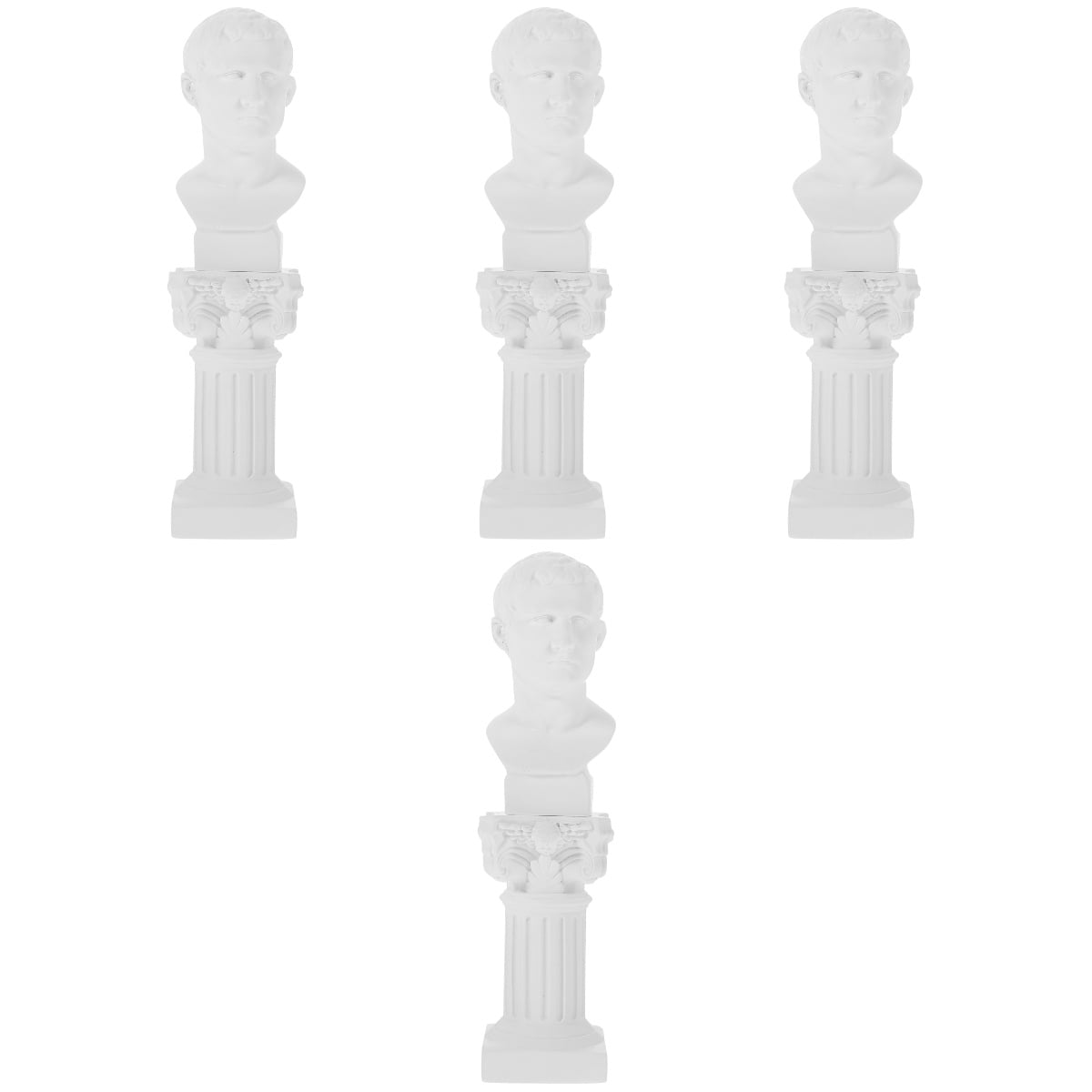 MLINS 4 Sets Roman Column and Greek Statue Resin Column Stand Desktop ...