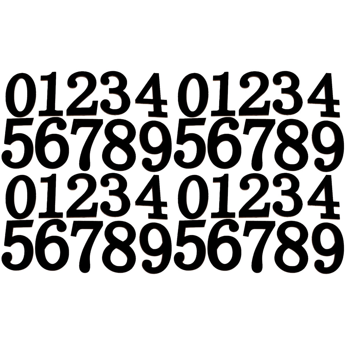 MLINS 4 Sets Wooden Cartoon Numbers Fridge Number Mathematics Shaped ...