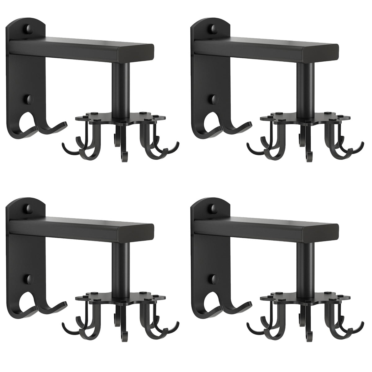 MLINS 4 Sets of Aluminium Alloy Hook Screw Install Practical 8-claw ...