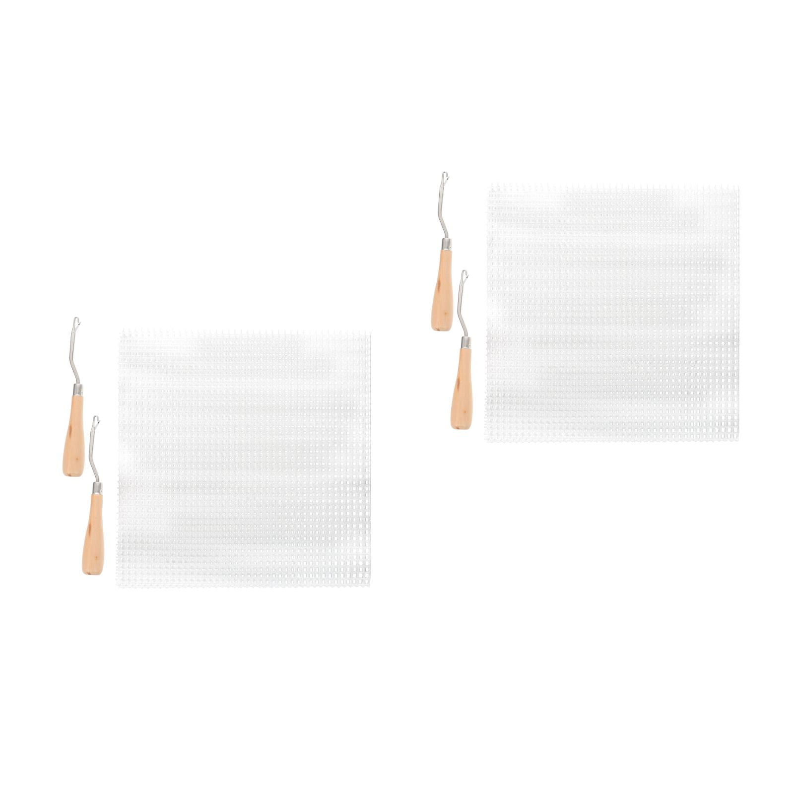 MLINS 4 Sets of Carpet Hooking Mesh Rug Making Mesh Cloth DIY Mesh ...