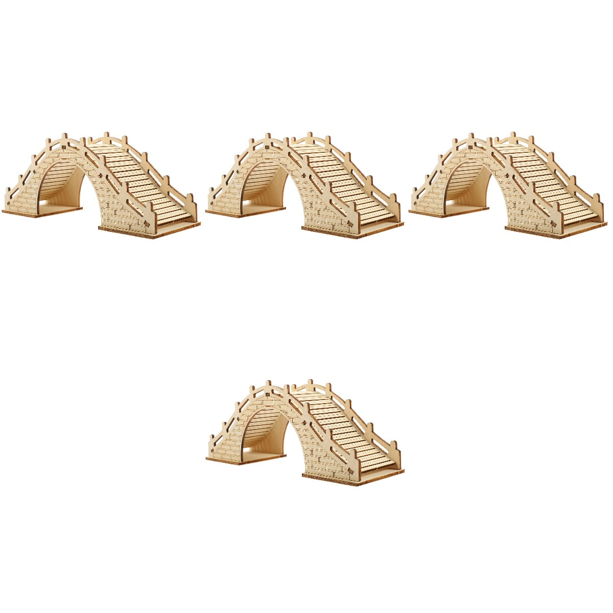 MLINS 4 Sets of Children DIY Arch Bridge Model Interactive Kids ...