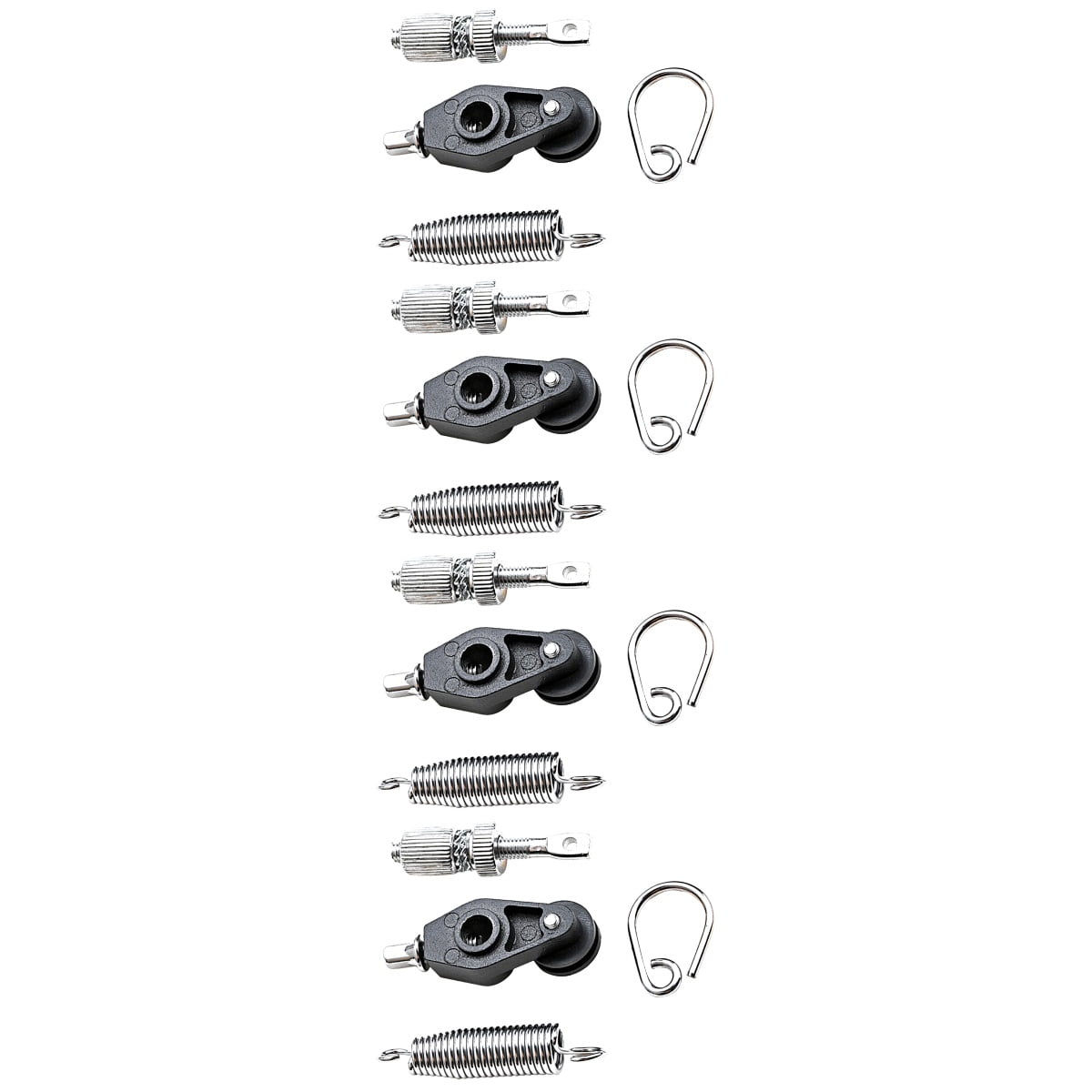 MLINS 4 Sets of Drum Foot Pedal Spring Tensioner Drum Metal Hook Spring ...