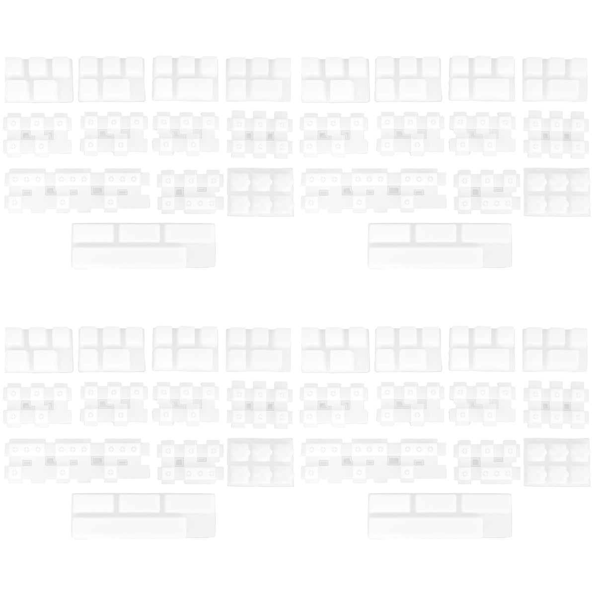 MLINS 4 Sets of Easy Demoulding Keycaps Diy Mold Silicone Epoxy Mold ...