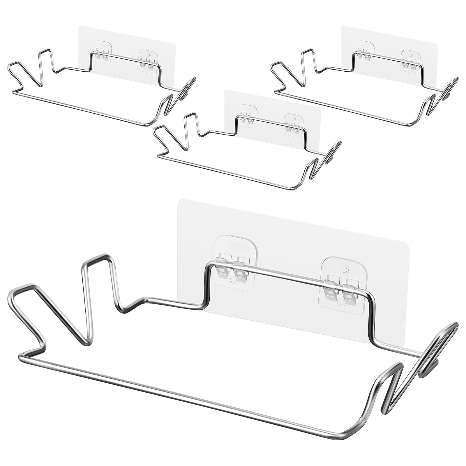 MLINS 4 Sets of Garbage Bags Holder Racks with Wall Stickers for ...