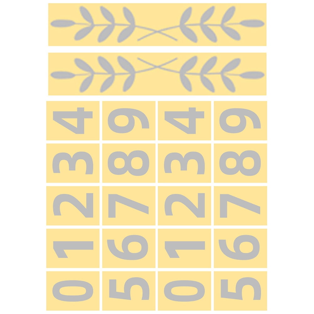 MLINS 4 Sets of Reflective Mailbox Numbers Stickers Self Adhesive ...