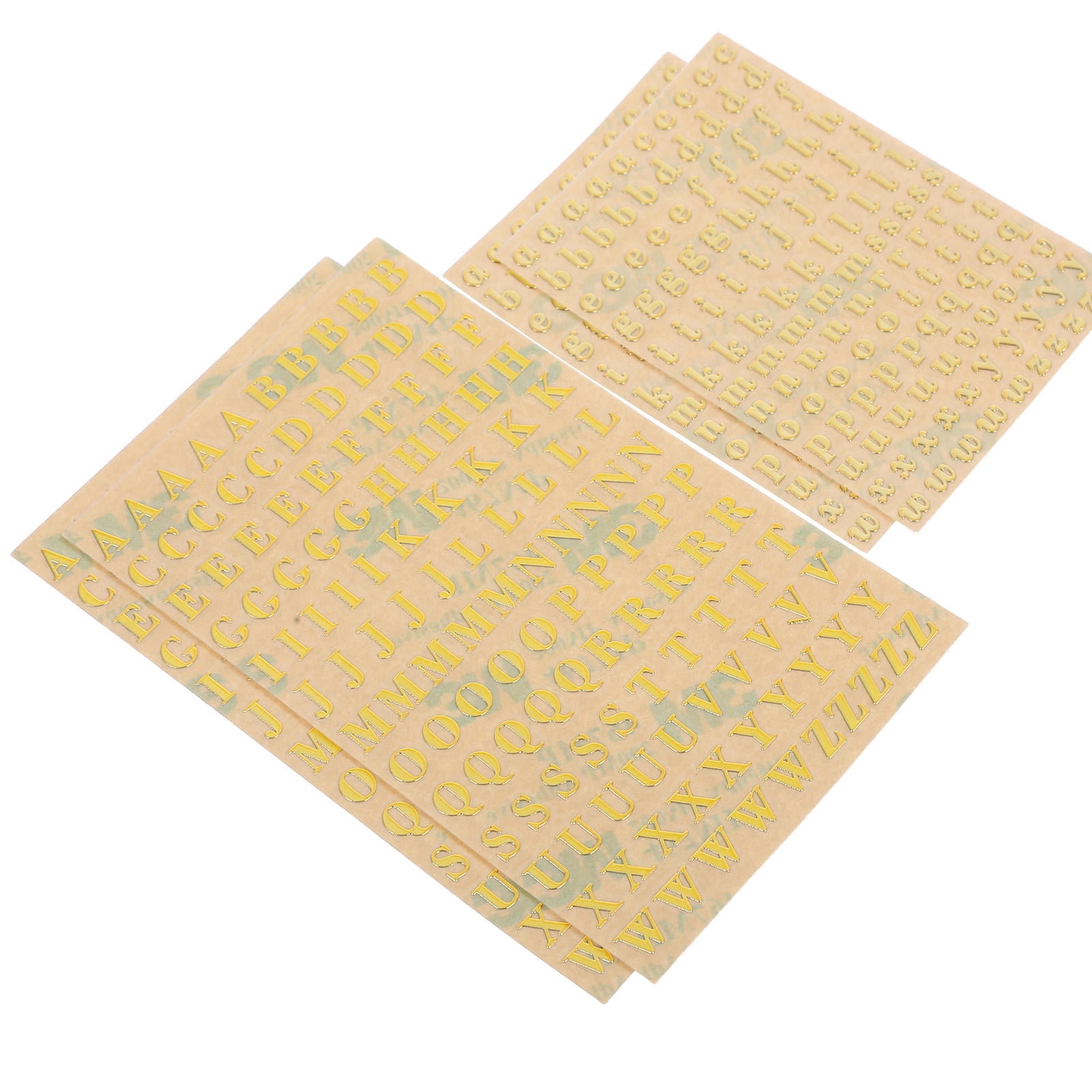 MLINS 4 Sheets Alphabet Stickers Mini Letters Stickers Glitter Self ...
