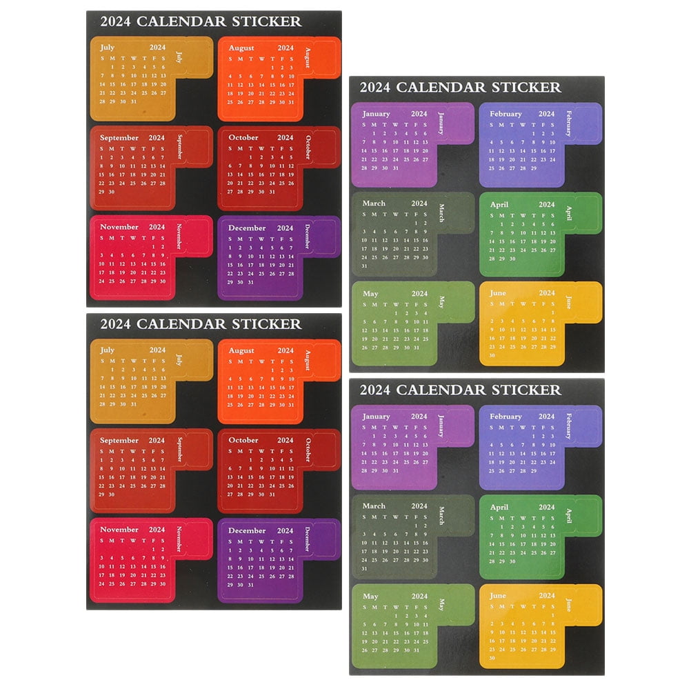 MLINS 4 Sheets Notepad Calendar Stickers Dry Erase Markers Mini Notes ...