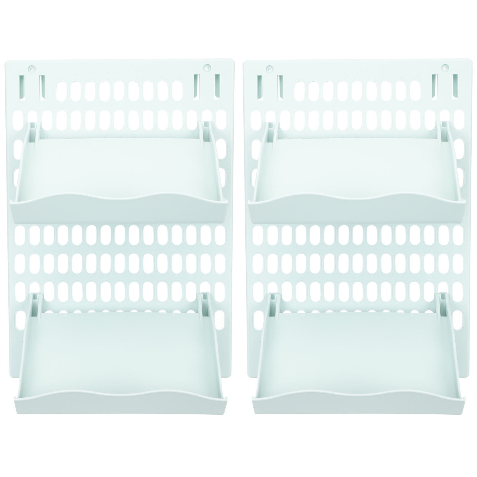 MLINS 4 Trays Slipper Rack Holder Plastic Wall Mounted for Shoes and ...