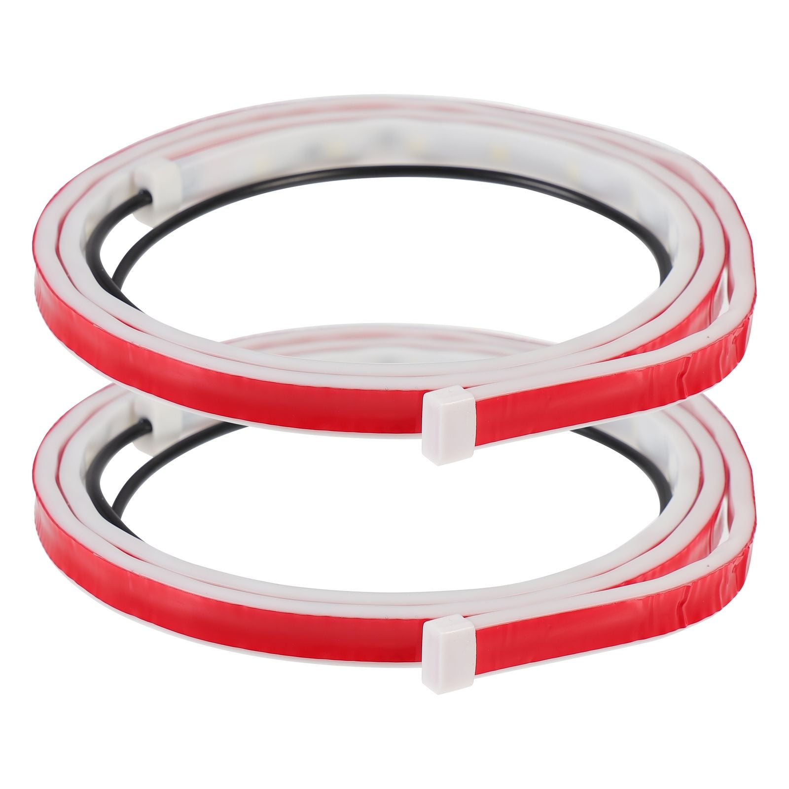 MLINS 4 pcs Car Interior Strip Lights Car Door Warning Light Auto Door ...