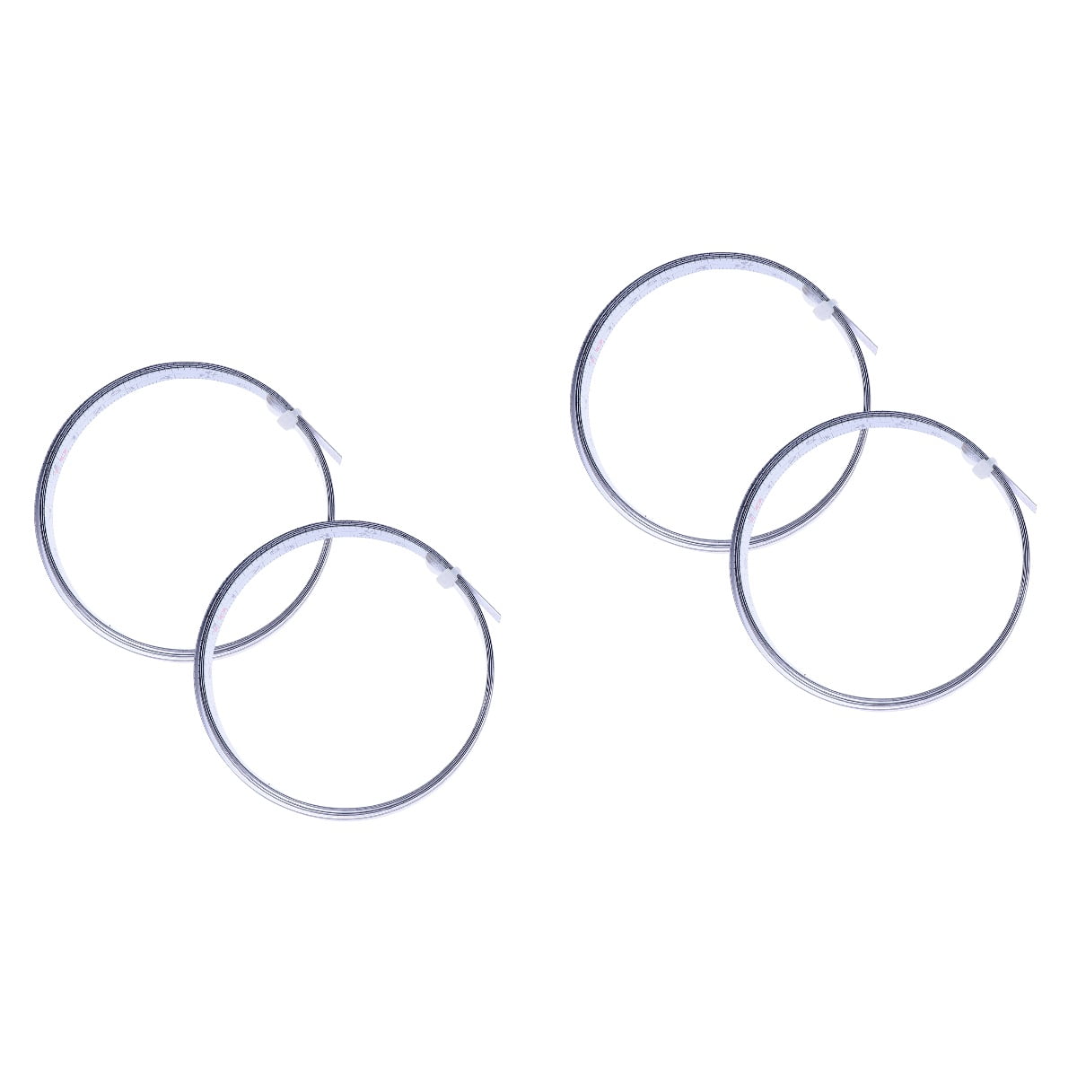 MLINS 4 pcs Carbon Steel Miter Inch Track Tape Measure Adhesive Metric ...