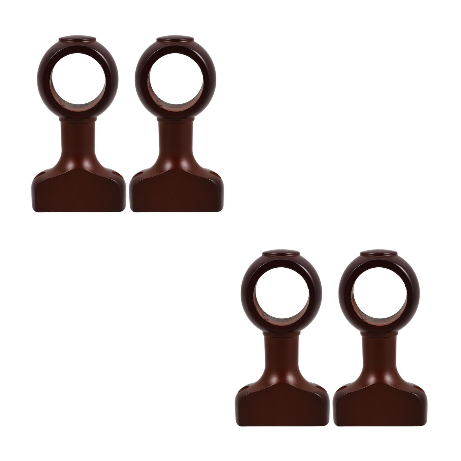 MLINS 4 pcs Ceiling Mounted Rod Holder Wall Mounted Curtain Bracket ...