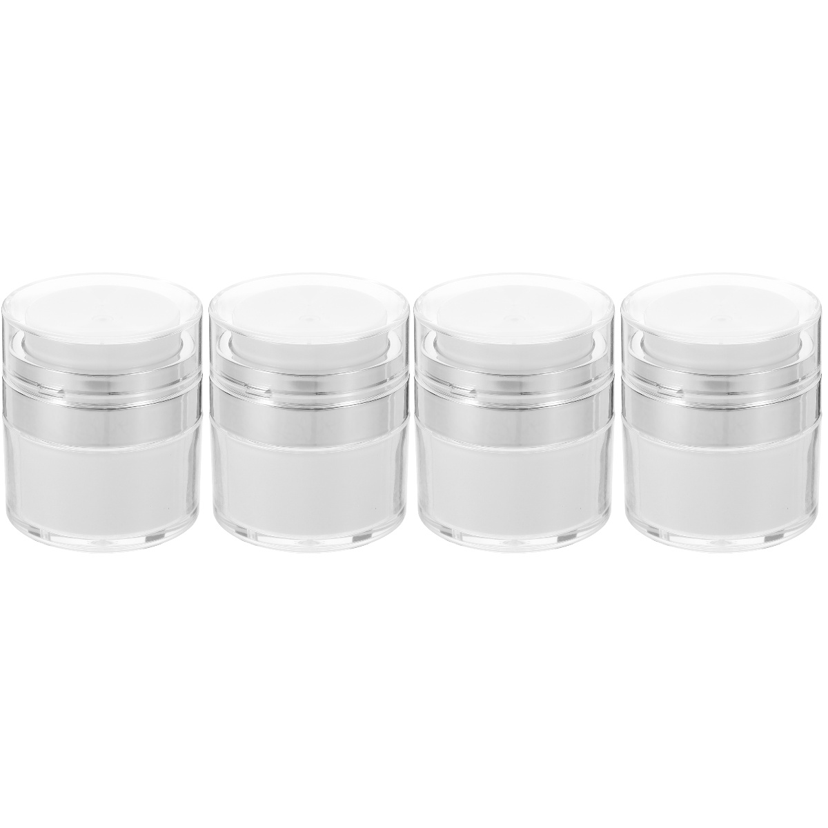 MLINS 4 pcs Cream Jars Refillable Cosmetic Container Empty Sample Jar ...