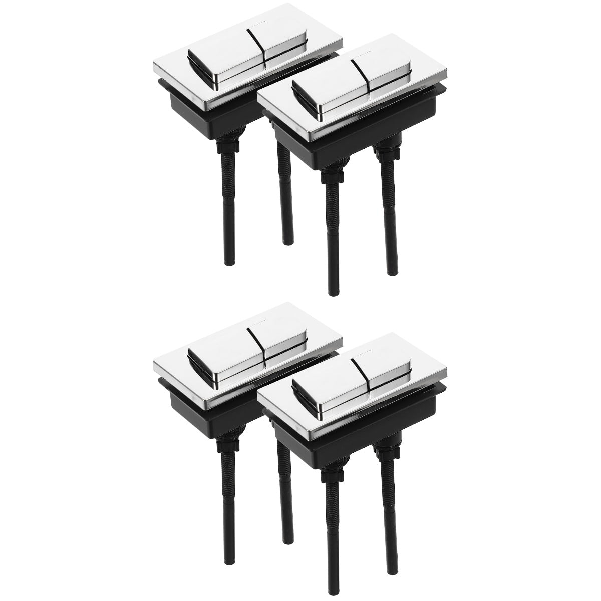 MLINS 4 pcs Dual Toilet Tank Buttons Toilet Push Buttons Bathroom ...