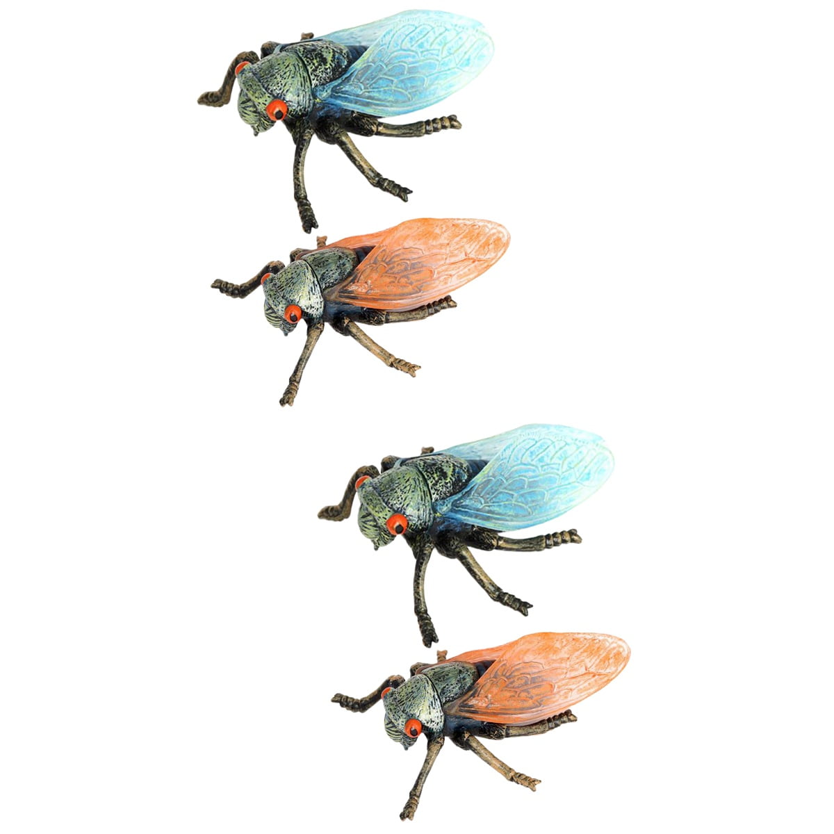 MLINS 4 pcs Fake Cicadas Model Toy Simulation Insects Model Plastic ...