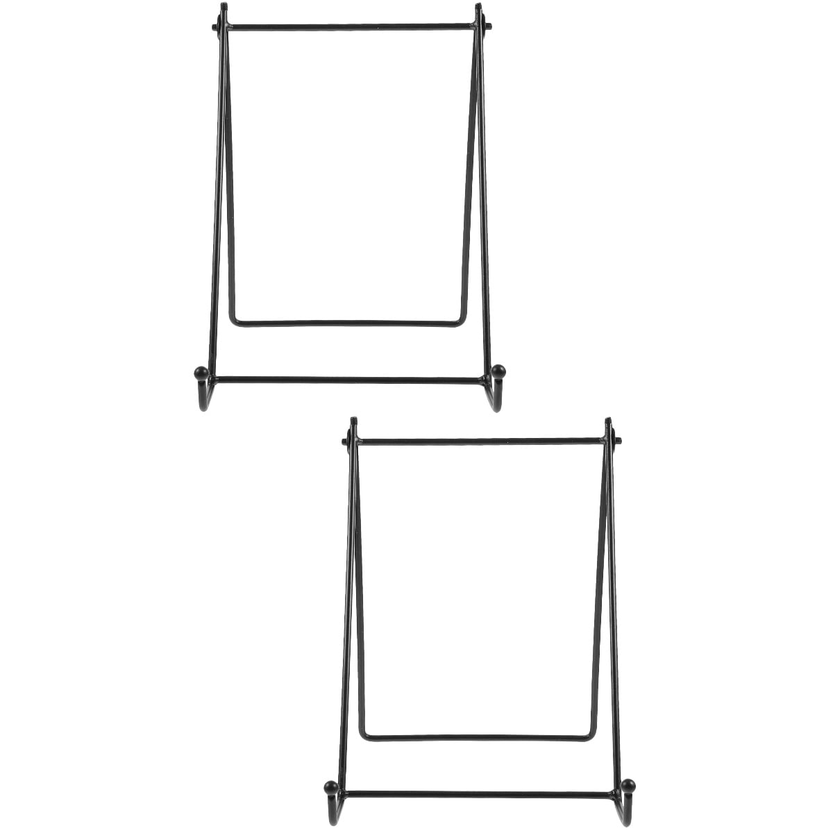 MLINS 4 pcs Metal Easel Plate Display Stand Picture Frame Stand Holder Plate Holder Photo ...
