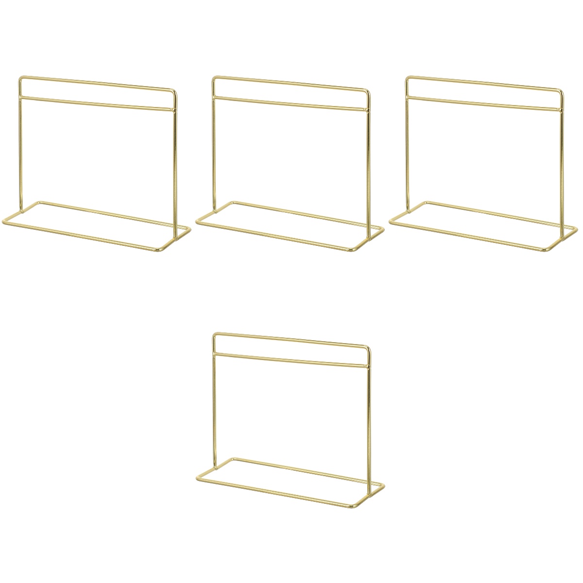 MLINS 4 pcs Mini Stand Doll House Hanger Storage Rack Miniature Iron ...