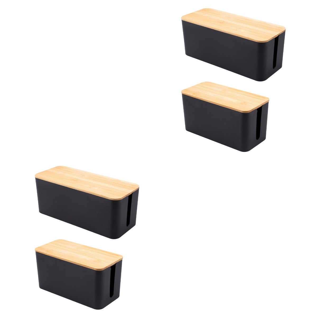 MLINS 4 pcs Multifunction Socket Protection Boxes Wire Storage Boxes ...