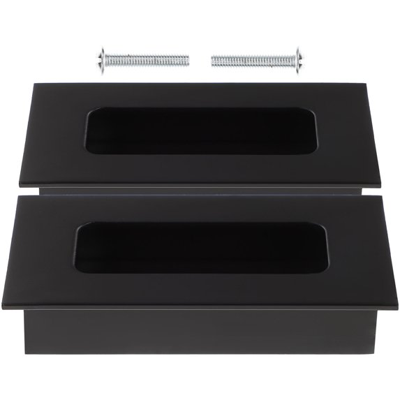 MLINS 4 pcs Recessed Cabinet Handles Sliding Door Pulls Hidden ...