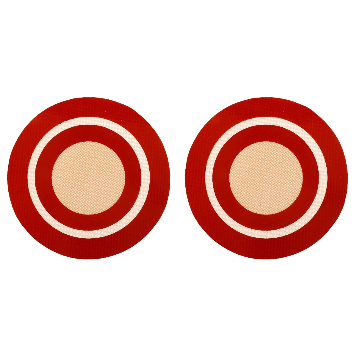 MLINS 4 pcs Silicone Baking Pizza Mat Non Stick Oven Liners Reusable ...