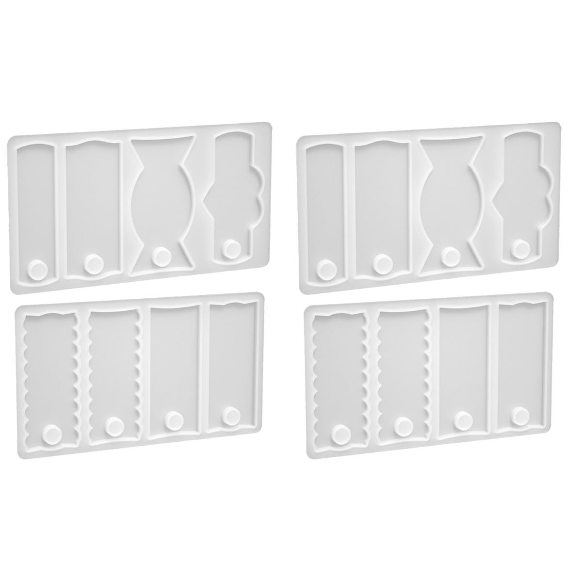 MLINS 4 pcs Silicone Mold Tag Making Charm Pendant Name Plate Pendant ...