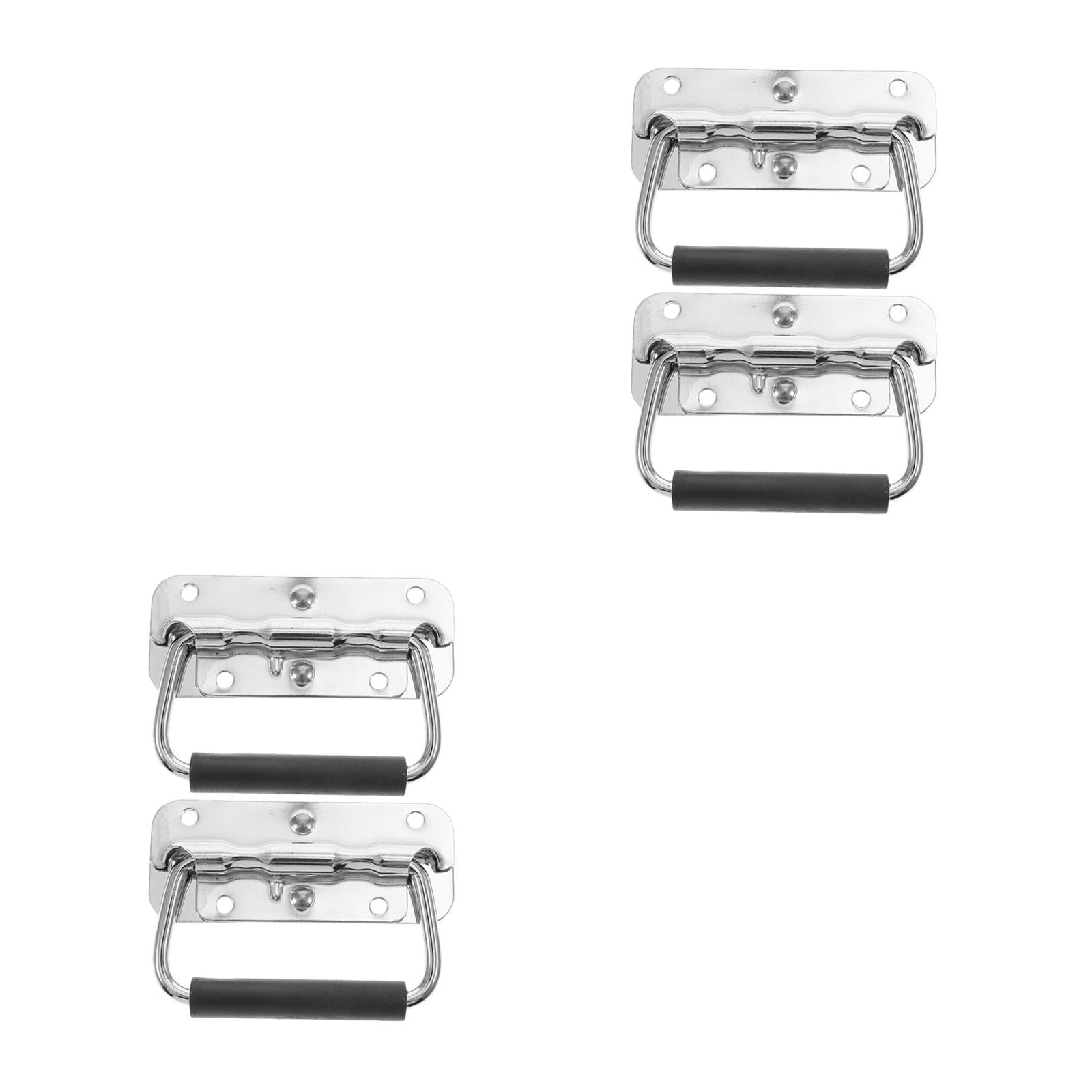 MLINS 4 pcs Spring-Loaded Folding Handles Stainless Steel Folding Pull ...