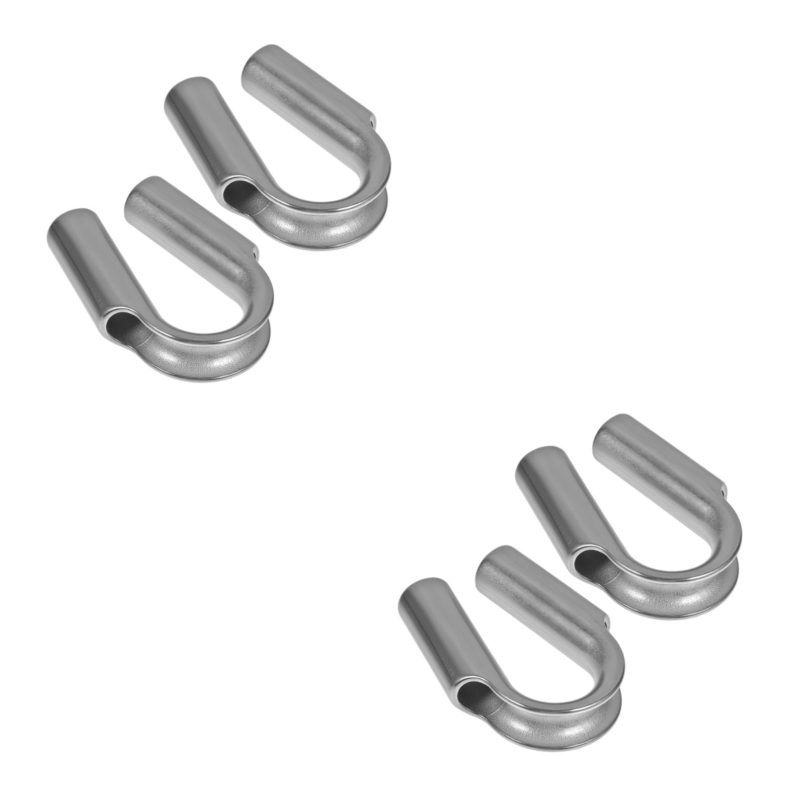 MLINS 4 pcs Stainless Steel Rope Tube Thimble with Gusset Wire Rope ...