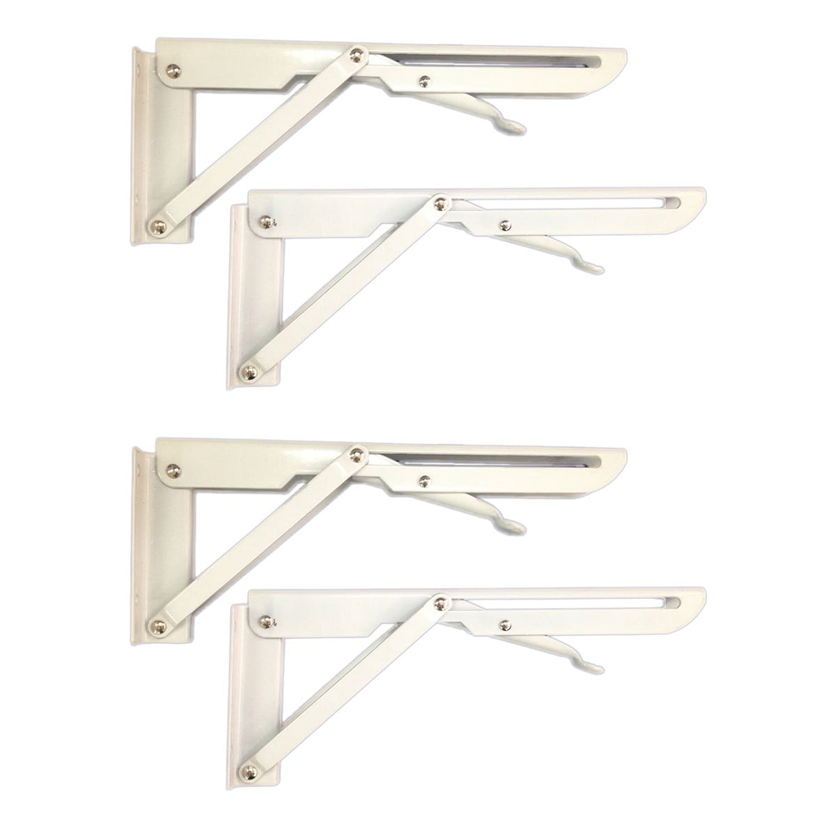MLINS 4 pcs Stainless Steel Triangle Bracket Folding Support Shelf Load ...